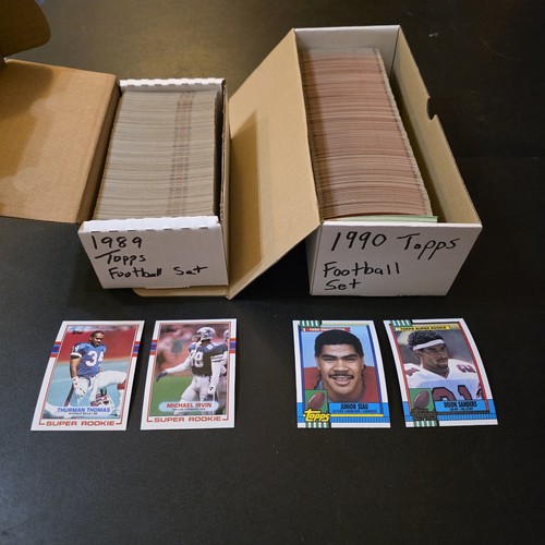 1989 and 1990 Topps Football Complete Sets NM-M | eBay