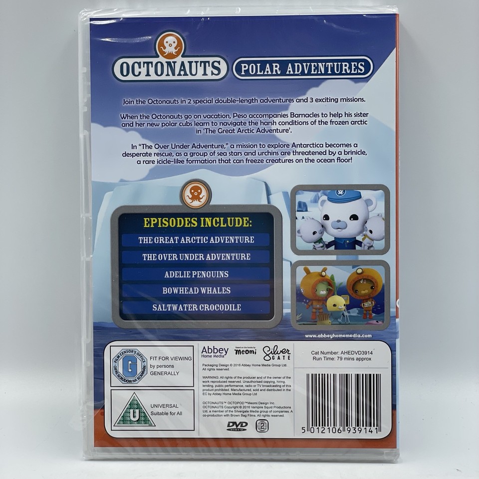Octonauts [DVD] Polar Adventures • 5 Episodes • UK R2 • New & Sealed ...
