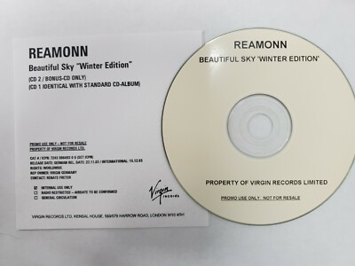 Reamonn – Beautiful Sky (Winter Edition) BONUS CD ONLY CDr PROMO UK | eBay