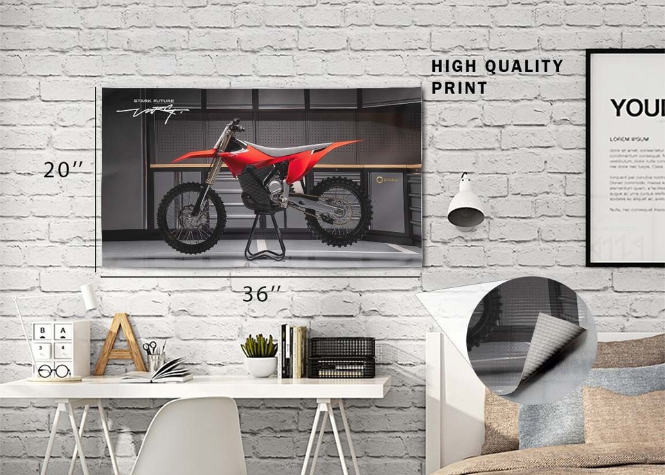 Stark Future Varg Electric motorcycle dirt bike poster banner print ...