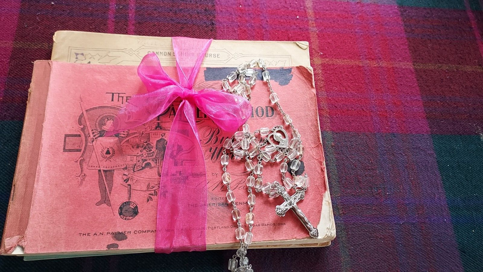 Antique writing examples paper ephemera of Penmanship… - Gem