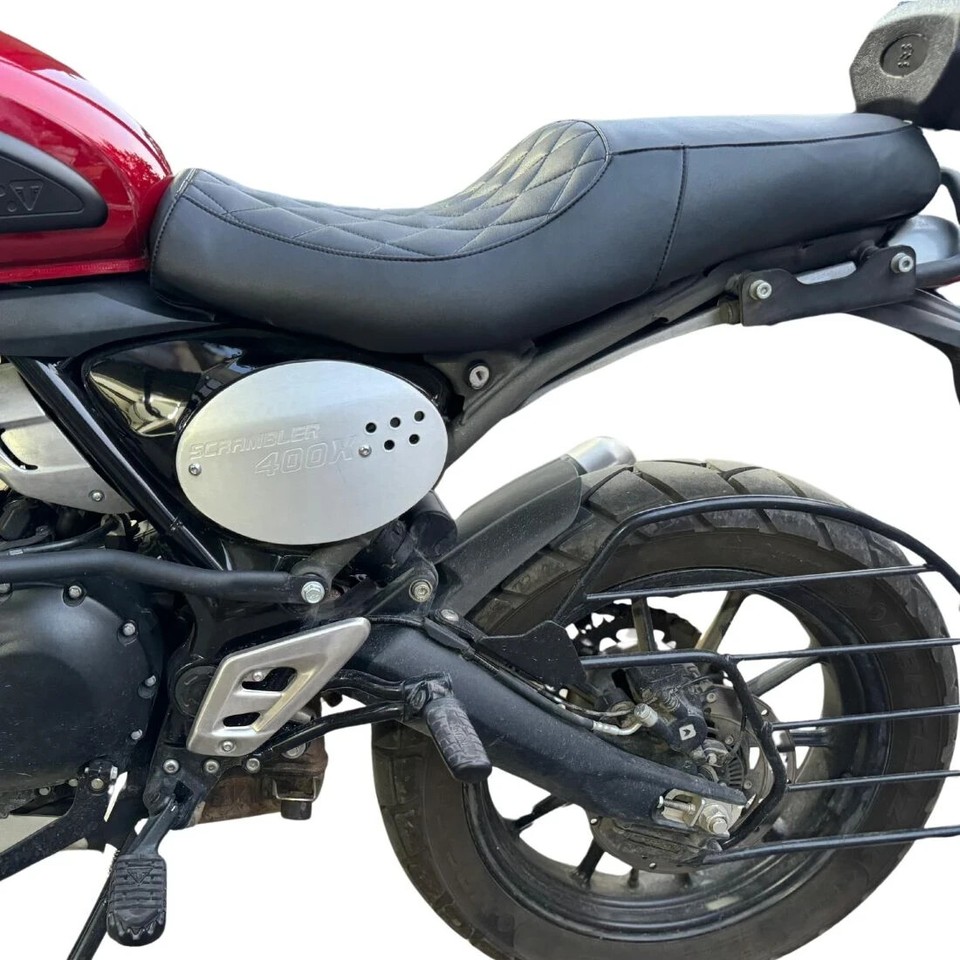 Dual Stitch Black Replacement Seat fit for 2024 Triumph Scrambler 400x ...
