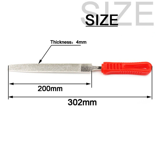 8inch Diamond Coated Flat File Long Filing Stone Needle Files Repair ...
