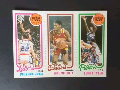 1980-81 Topps #132/56/81 Kareem Abdul-Jabbar Mike Mitchell Terry Tyler ...