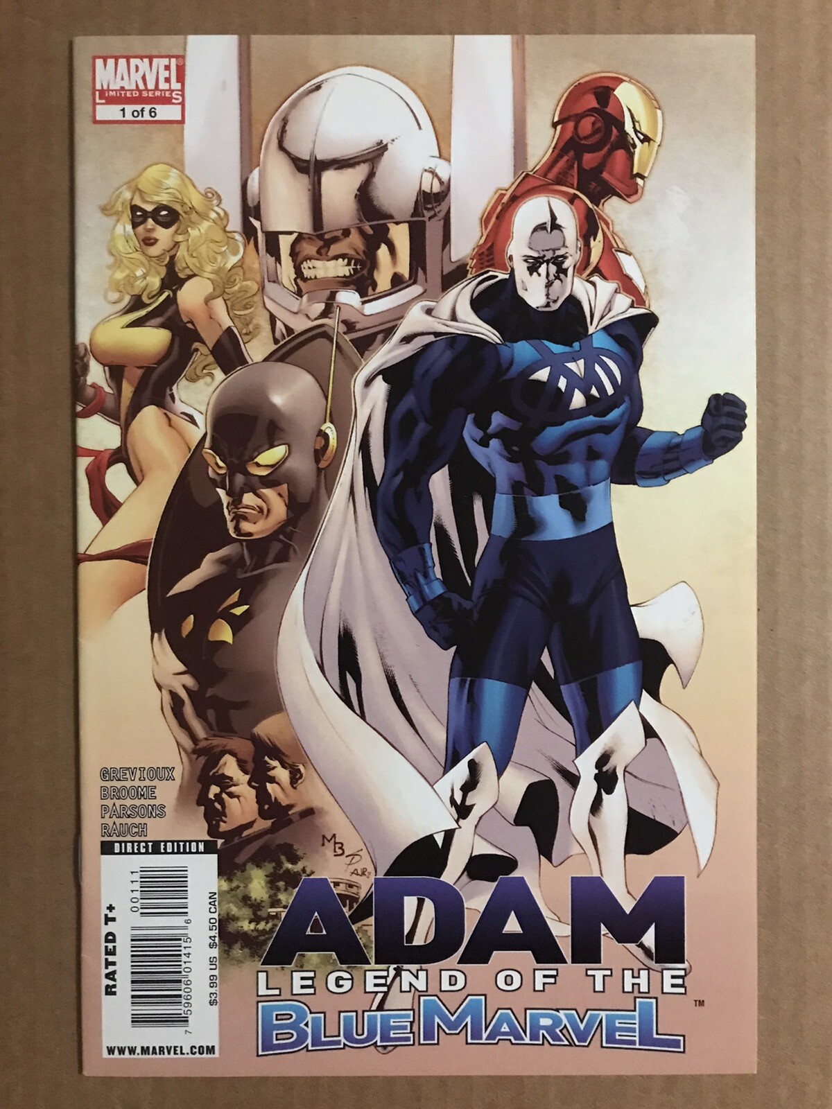 Adam Legend of Blue Marvel #1 2008 2009 First Printing Original Comic ...