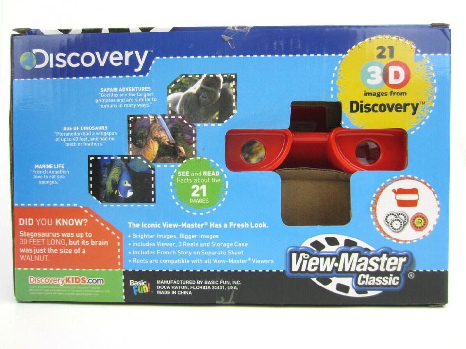 3D VIEW-MASTER DISCOVERY KIDS Dinosaurs Marine Animals Viewmaster ...