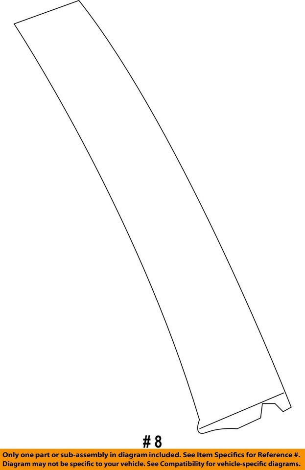 2015-2018 SUBURBAN PASSENGER REAR DOOR BLACK MOLDING BEHIND WINDOW ...