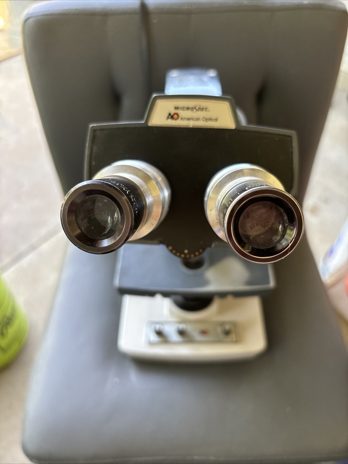 Microscope AO American Optical One-Ten MicroStar Dual Head w/3 ...