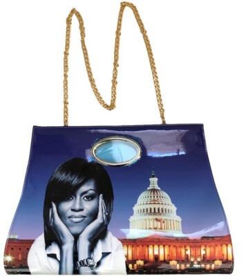 First Lady Michelle Obama - Full Color Glossy Pocketbook w/ shoulder ...