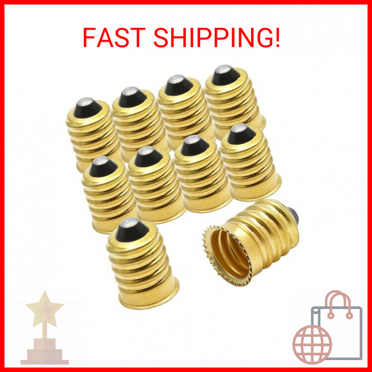 Qjaiune 10 Pack E14 to E12 Adapter Converter, European to Candelabra ...