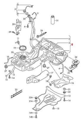 Genuine AUDI A4 allroad quattro Avant S4 Audi qu. 8K2 Fuel Tank ...