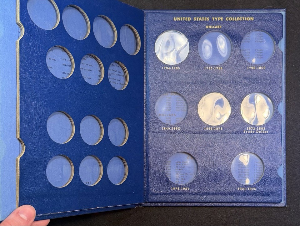 Whitman Bookshelf Albums 9434 & 9435 United States Type Set Small ...