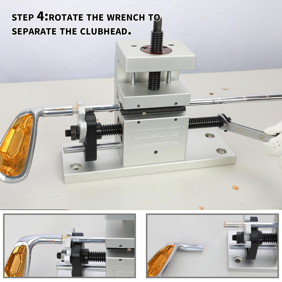 Golf Club Head Removal Machine Shaft Puller Repair Tool for All Shafts ...