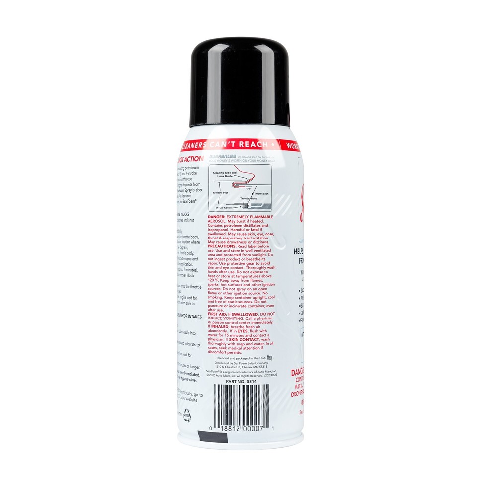 Sea Foam Spray Intake Valve and Upper Engine Cleaner SS14 12 oz Pack of ...