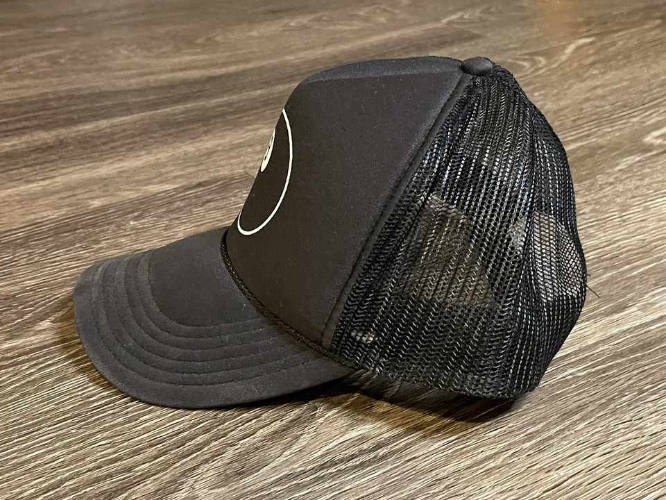 Vintage 90s Otto Eight 8 Ball Trucker Snapback Cap Hat Pool Drug Black ...