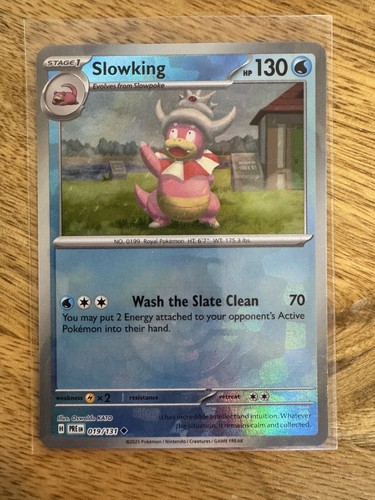 Slowking 019/131 Master Ball Holo In Hand Prismatic Evolutions English ...