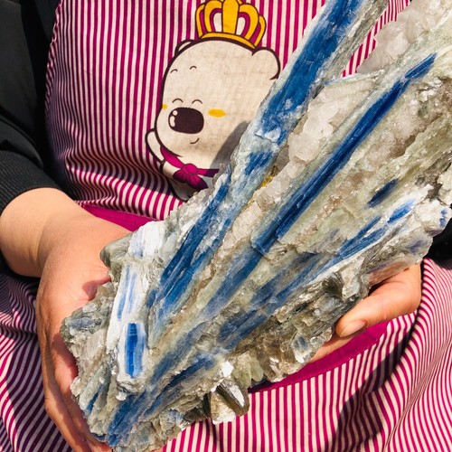 1680G Natural Blue Crystal Kyanite Rough Gem mineral Specimen Healing ...