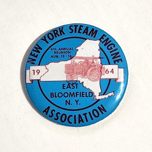 New York Steam Engine Association East Bloomfield NY 1964 Pageant Pin ...