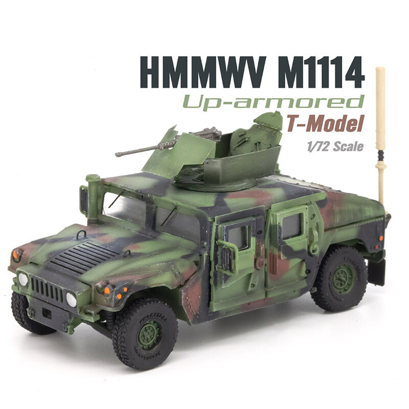 1/72 Scale HMMWV M1114 Up-armored Frag5 Mixed Camouflage Assembled ...