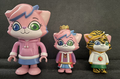 Ryan’s World Alpha Lexa Cat Play Toys Pink Kitty Cat Queen Bengal Tiger ...