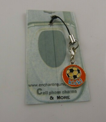 Soccer ball kick Cell phone charm purse strap cool sports | eBay