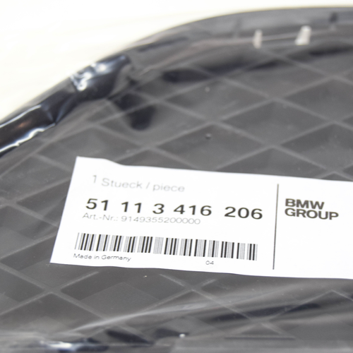 NEW BMW X3 E83 LCI FRONT BUMPER RIGHT GRILL 51113416206 ORIGINAL 51-11 ...