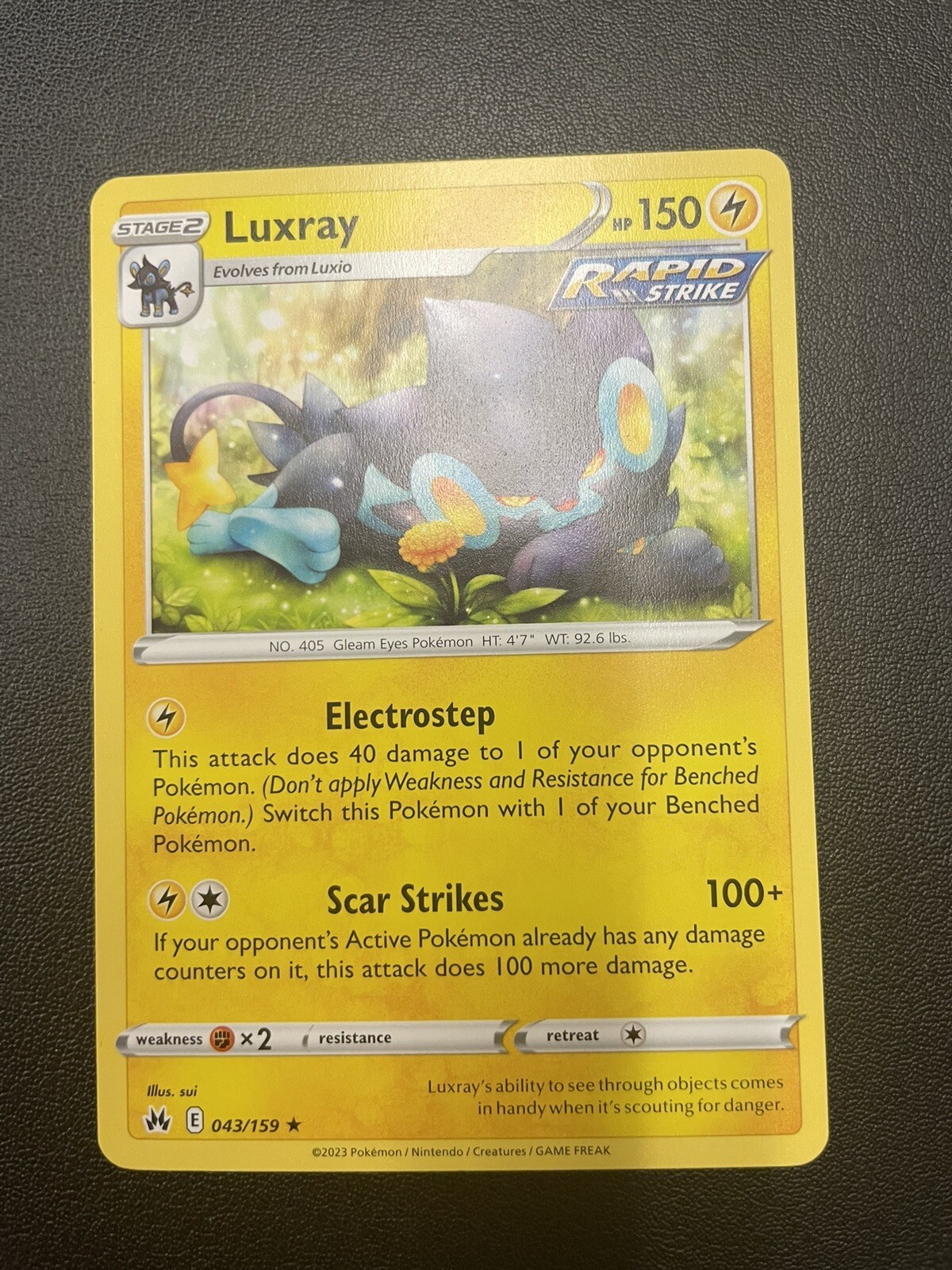 Pokémon TCG Luxray Crown Zenith 043/159 Regular Rare | eBay