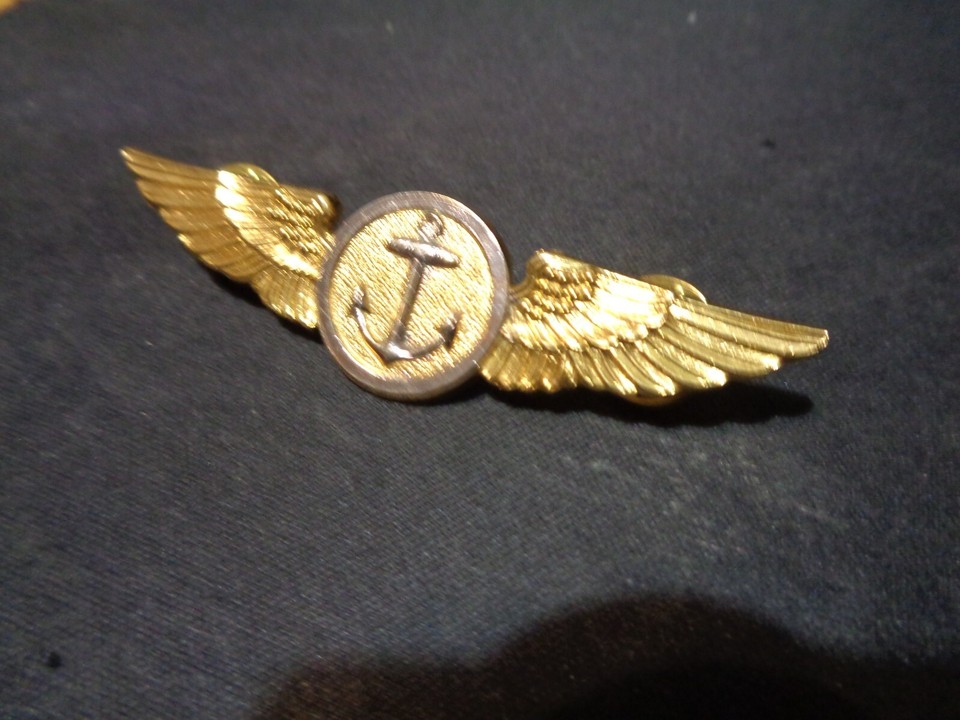 US Navy Naval Aviation Observer Wings Badge Pin clutch back | eBay