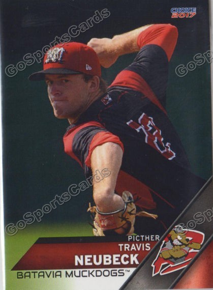 2017 Batavia Muckdogs Travis Neubeck RC Rookie Miami Marlins | eBay