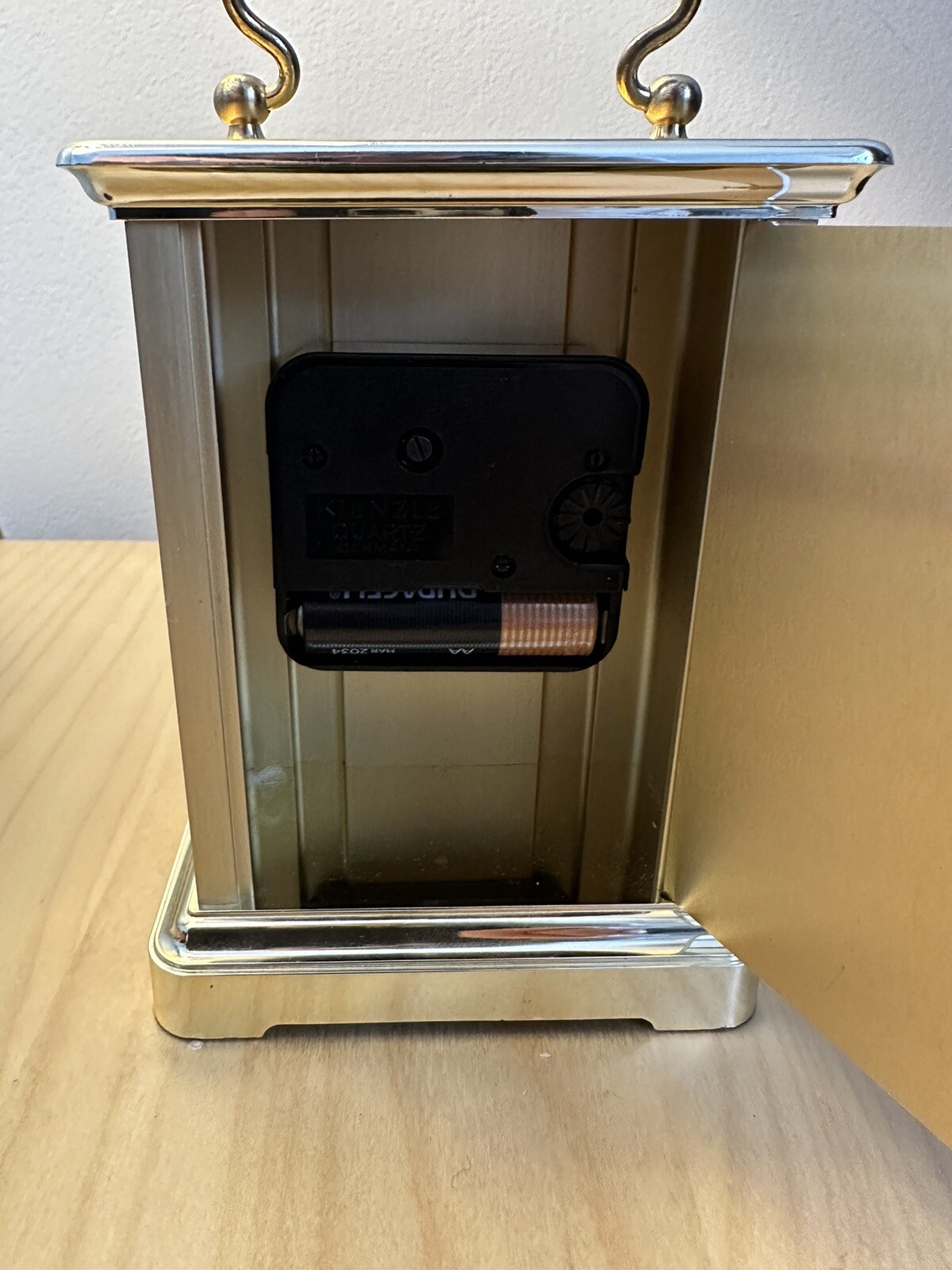 Vintage Portsmouth Quartz Gold Mantle Clock Made In Germany With ...