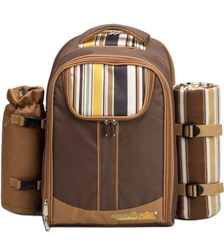 Apollo Walker Picnic Backpack Bag for 2 Person W/ Cooler Compartment ...