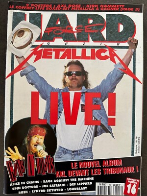 Magazine Hard Force n°16, Metallica, Guns n' Roses, Alice in Chains ...