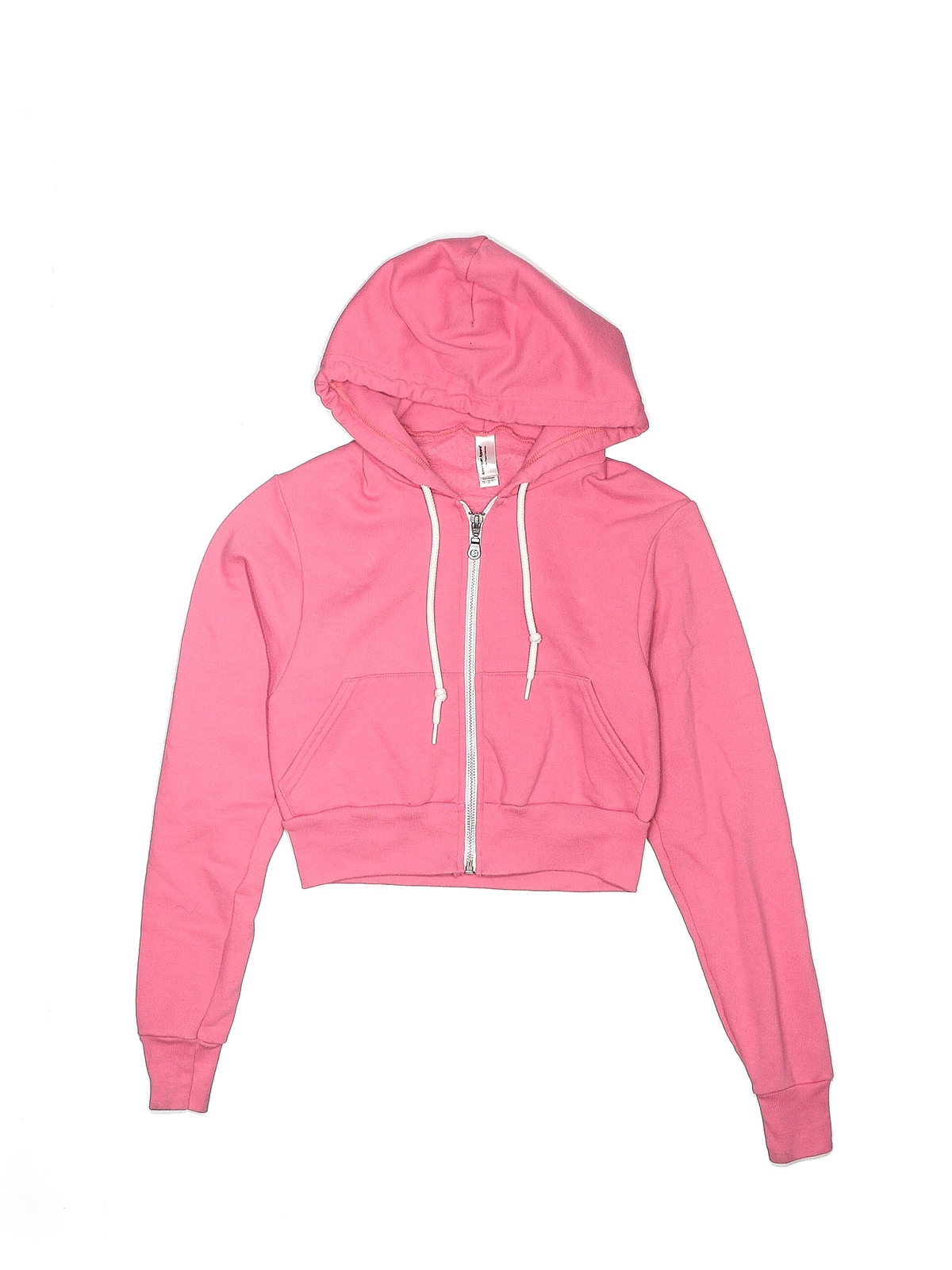 American Apparel Girls Pink Zip Up Hoodie XS Youth | eBay