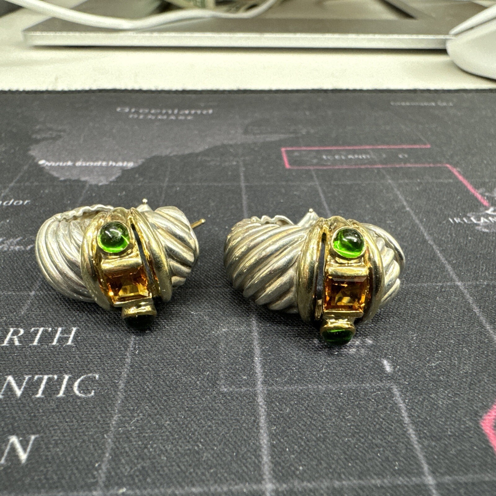 Authentic David Yurman Renaissance 14K Gold 925 Ameth… - Gem