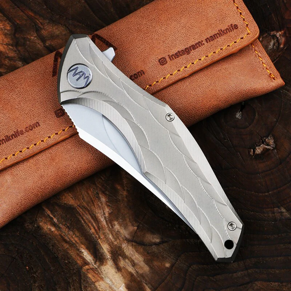 Nami-N003 M390 Blade TC4 Titanium Handle Folding Pocket Knife | eBay