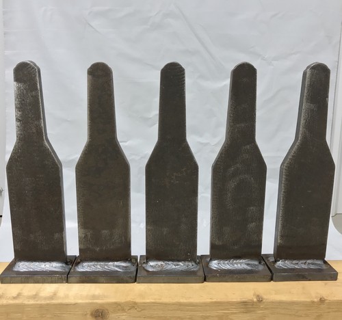 AR500 3/8” Steel Beer Bottle Knock-over Shooting Target Set Of 5 | eBay