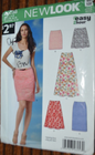 New Look 6053 EASY 2-Hour Straight Flared Skirts 3 Lengths Sz 8-18 ...
