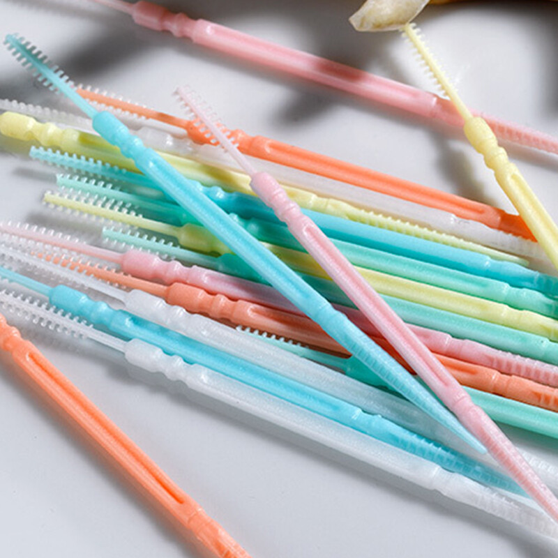 200Pcs Dental Toothpick Toothpick Brush Interdental Toothpick Plast De ...