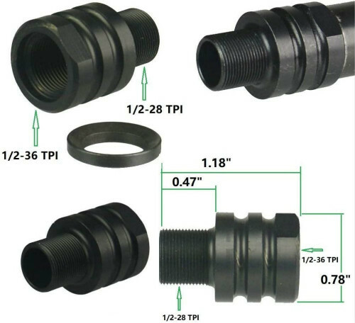 DB TAC INC Thread Convert 1/2x36 TPI Thread to 1/2x28 TPI Thread ...