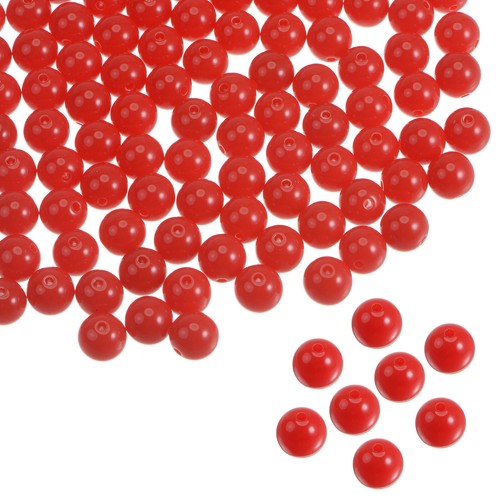 900pcs Acrylic Round Beads 10mm Loose Bead Assorted Candy Color Red ...