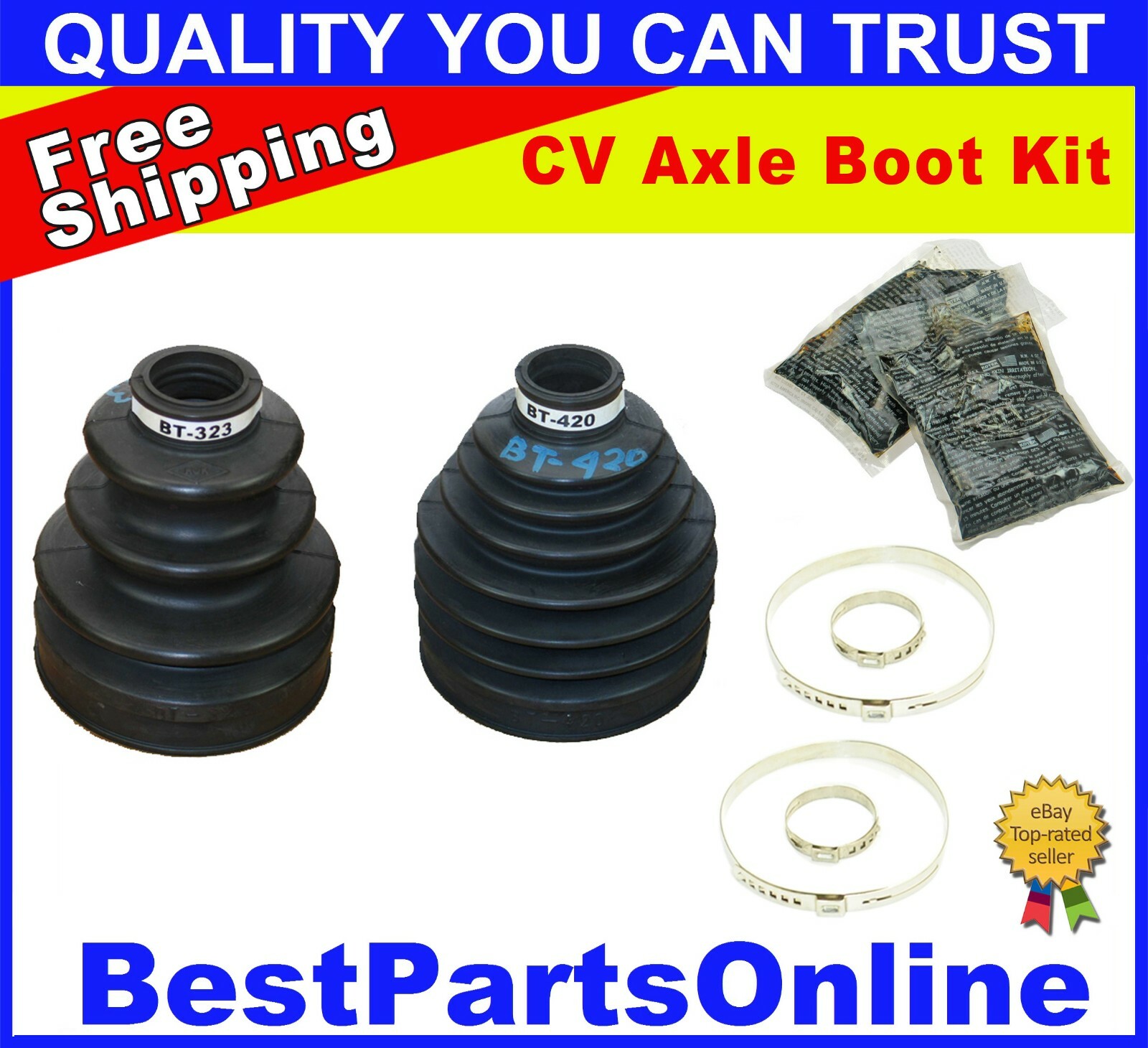 CV Axle Boot Kit for Toyota Echo 2000-2002 Prius 2006-2009 Yaris 07-13 ...