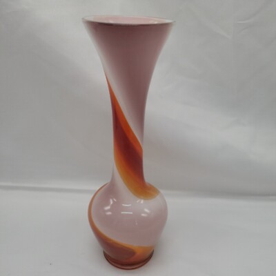 Japanese Tajima Handblown Glass Swirl Vase | eBay