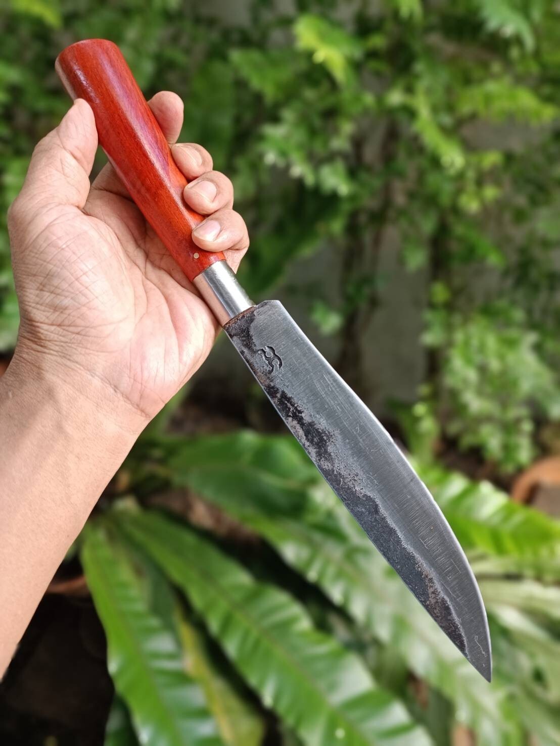 Handmade machete pocket hunting bowie camp knife 8” forged blade ...