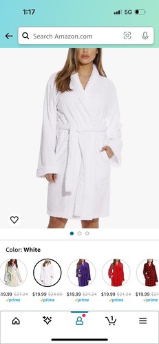 Just Love Kimono Robe Velour Chevron Texture Bath Robes for Women | eBay