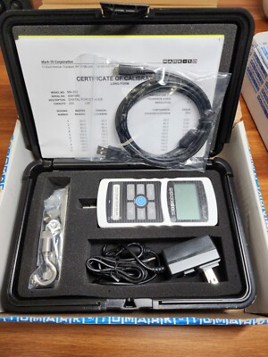 Mark-10 M4-200 Digital Force Gauge, 200 lbs / 100 kg / 1000 N capacity ...
