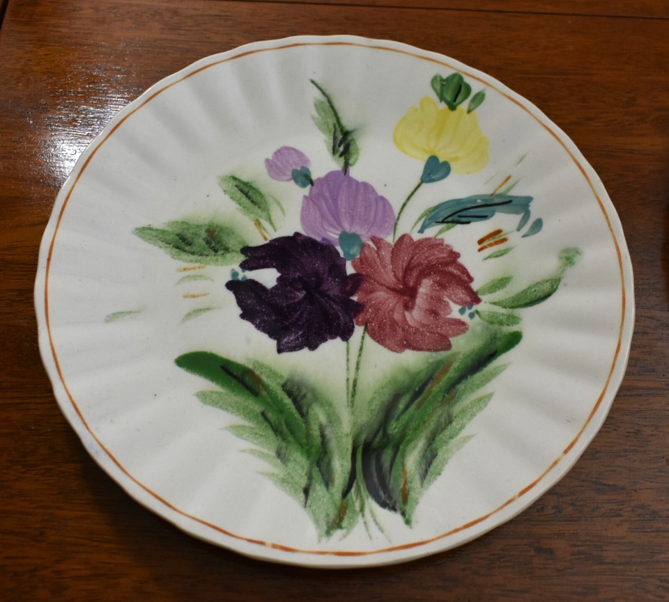 Midcentury Southern Potteries Blue Ridge Plate Set of 3 Signed Vintage ...