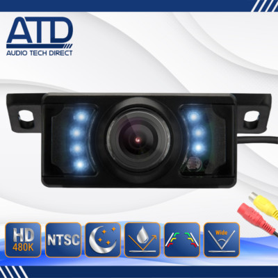 NTSC Universal Reversing Camera Rear View Parking Assist 12v 7 LED ...