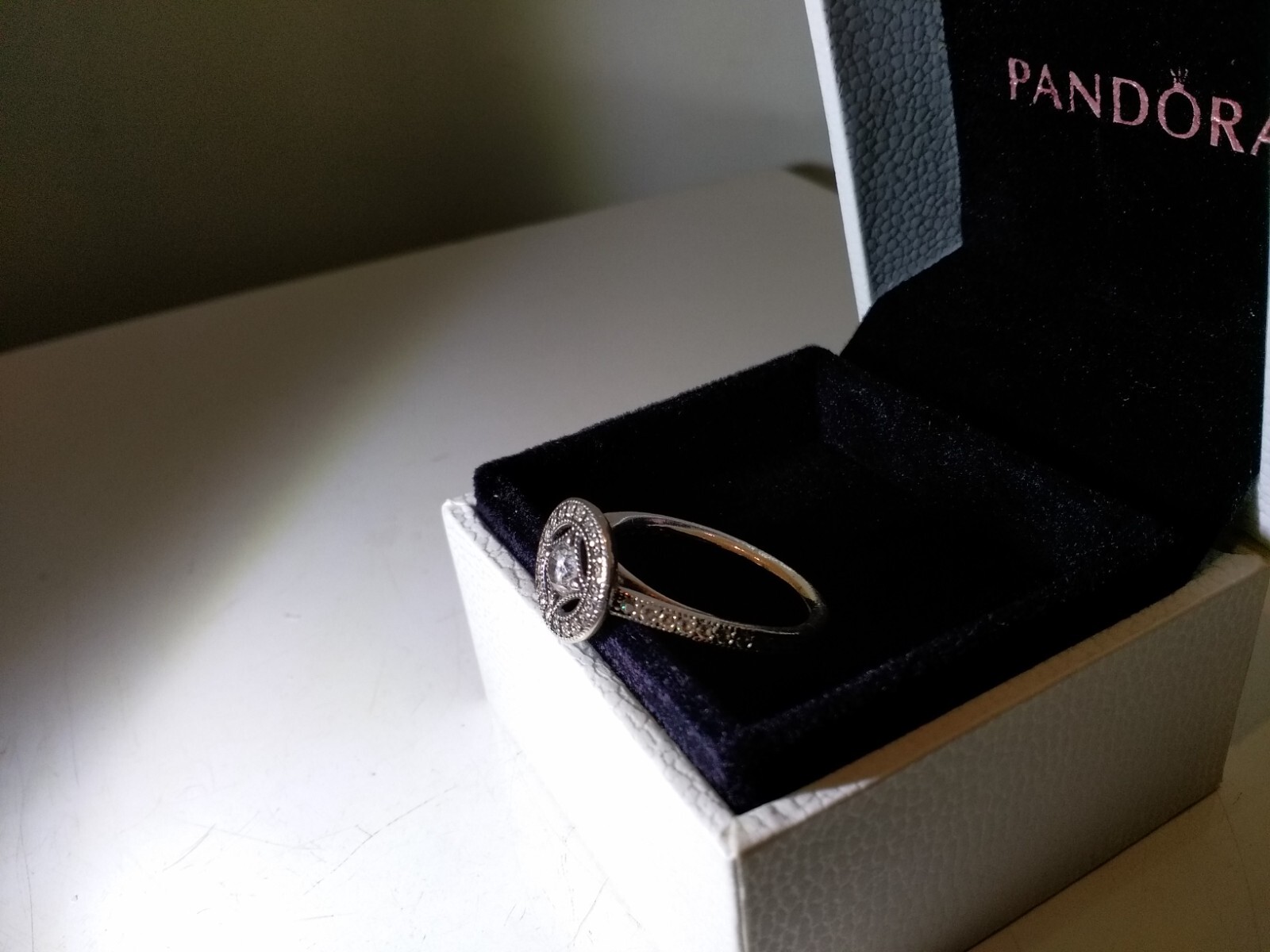 Pandora Vintage Sterling Silver Allure Ring ALE S925 #191006CZ Size ...