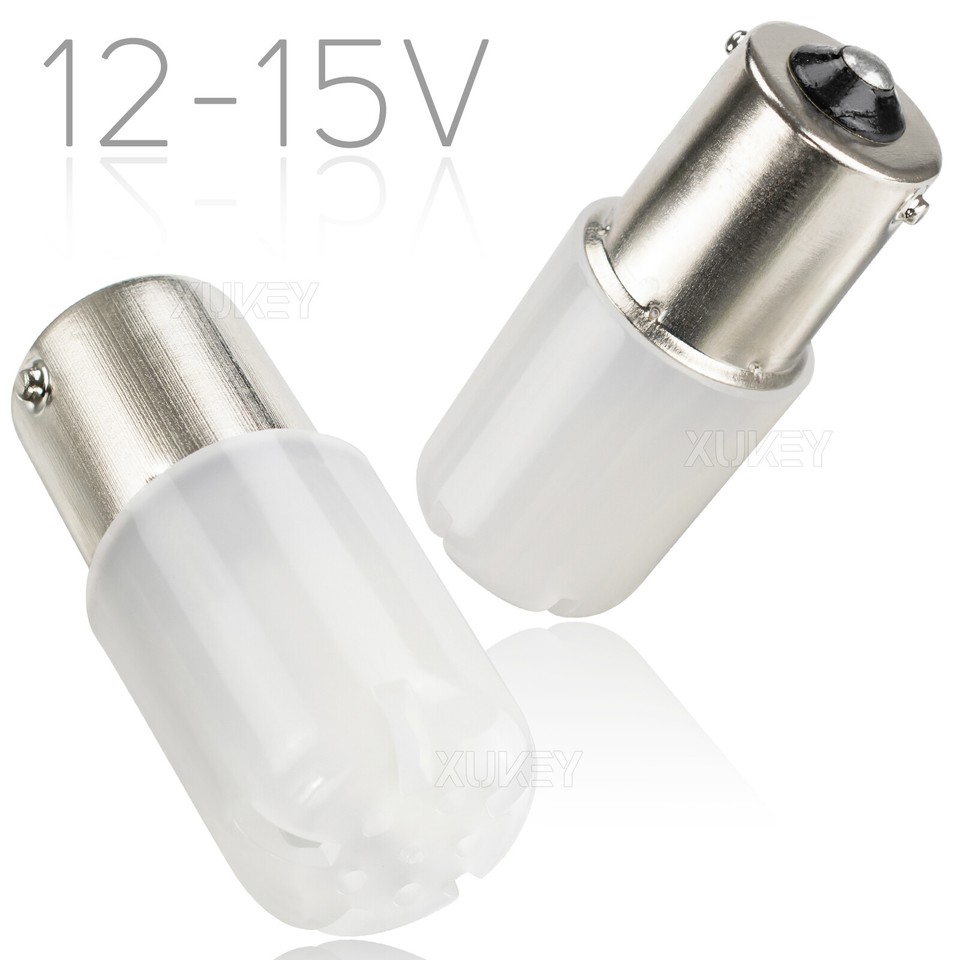 4PCS 12V White 67 89 97 631 5007 5008 R5W R10W 1156 LED Bulb Mini BA15S ...