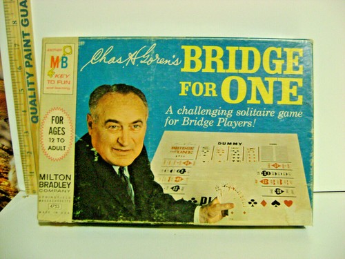 VINTAGE 1967 BRIDGE FOR ONE Solitaire Bridge Game Charles Goren ...